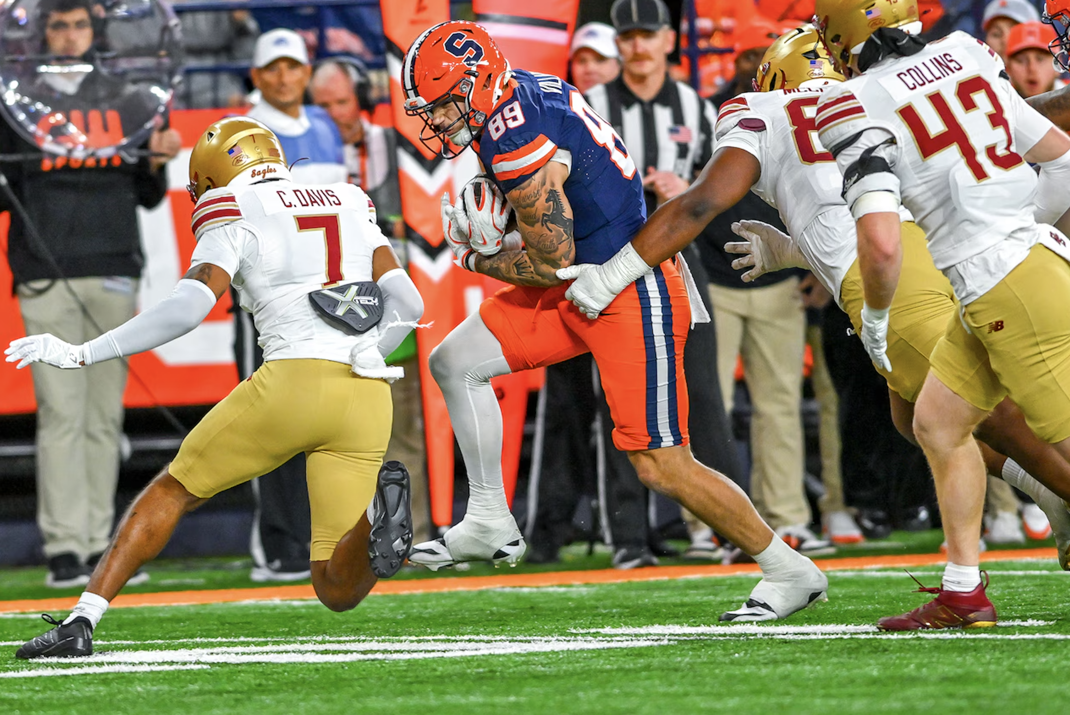 A look at the final numbers from Syracuse's QB's this season